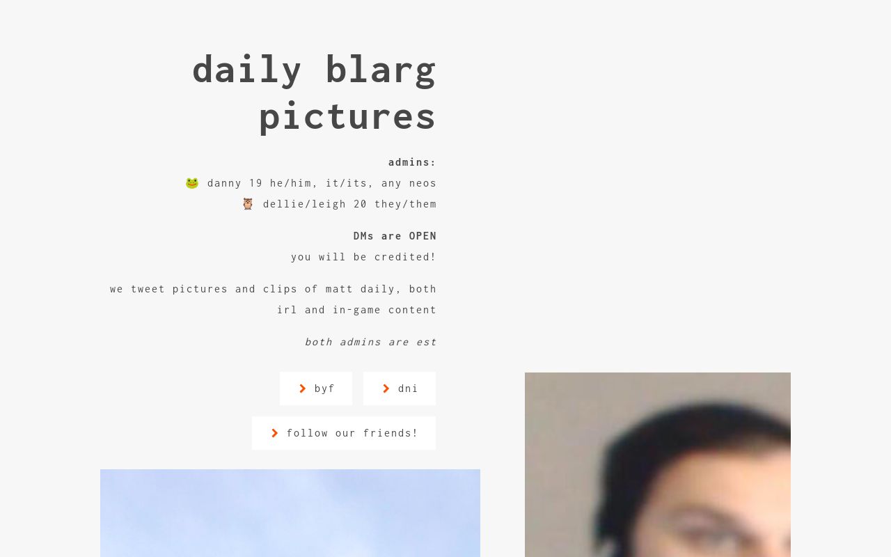daily blarg carrd